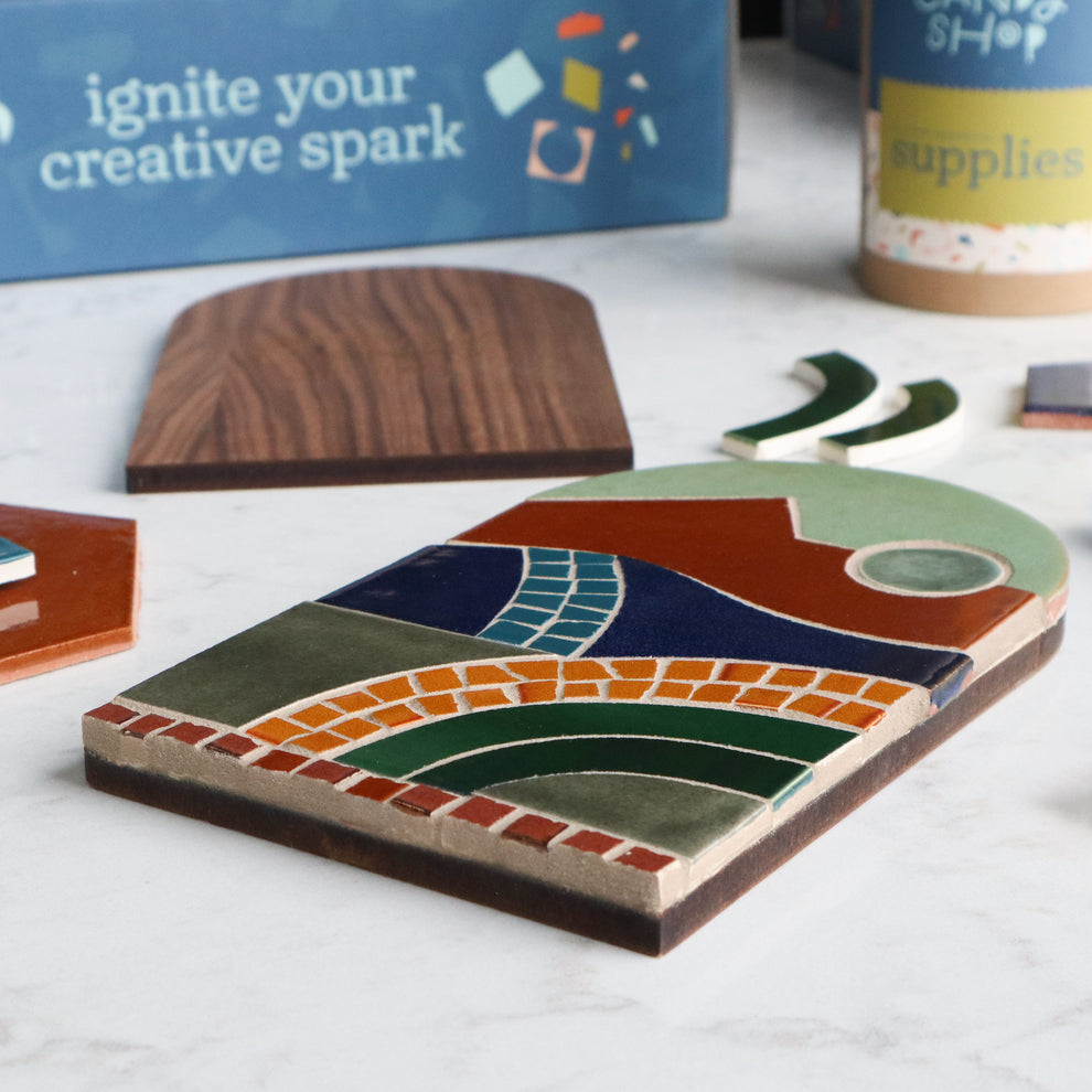 DIY Mosaic Kit - Canyon Earthy Tones | Beginner Craft Kit | Mosaic ...