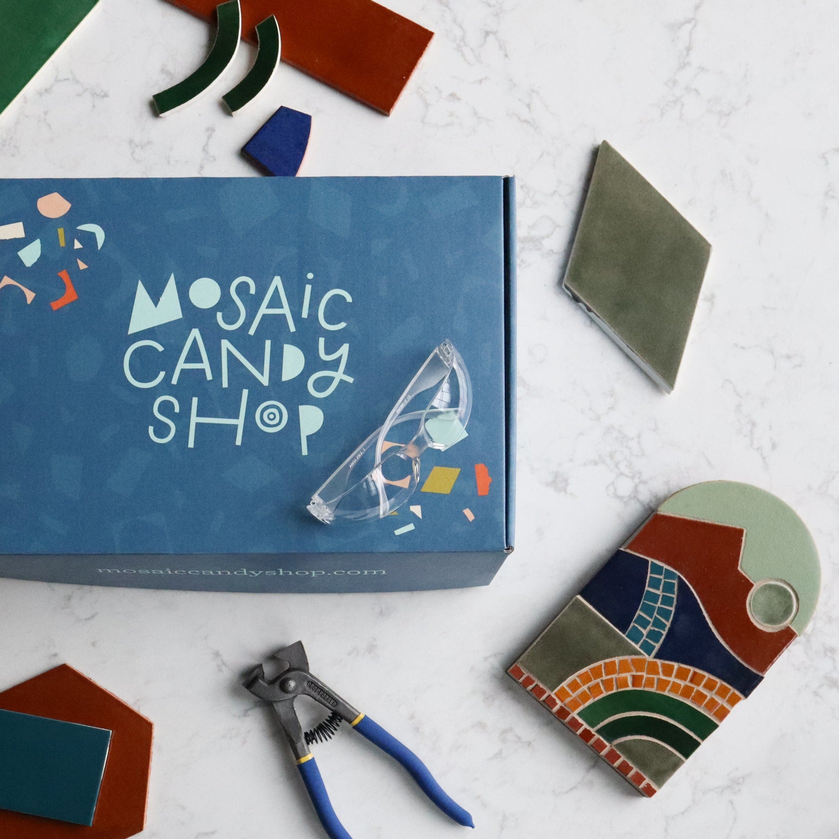 DIY Mosaic Kit - Canyon Earthy Tones | Beginner Craft Kit | Mosaic ...