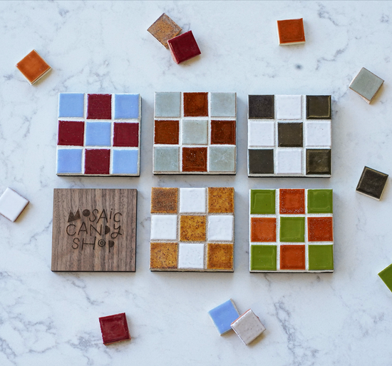 Checkered Coaster Kit - Blue Raspberry – Mosaic Candy Shop